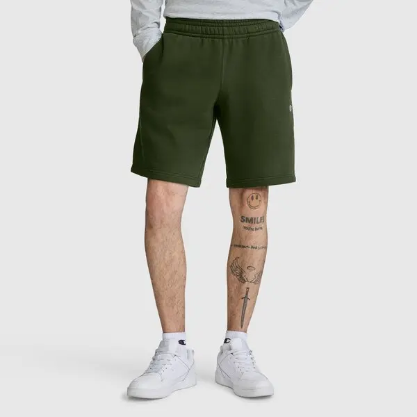 Champion Powerblend Fleece Shorts With 10" Inseam