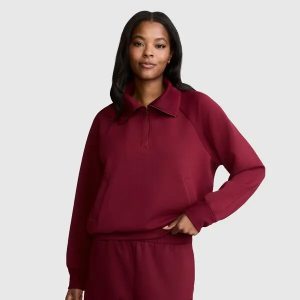 Champion Quarter- Zip Pullover - Cabernet