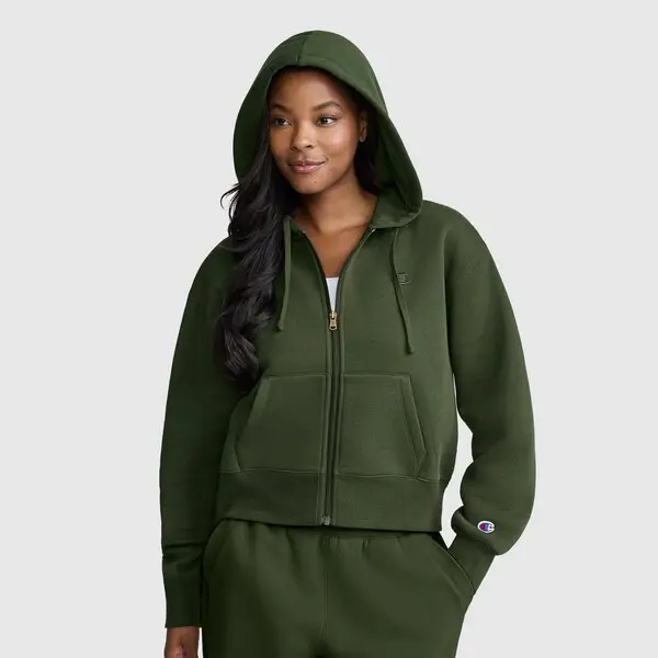 Champion Cropped Zip-up Hoodie