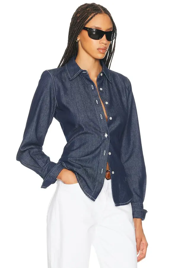 HELSA Denim Fitted Shirt