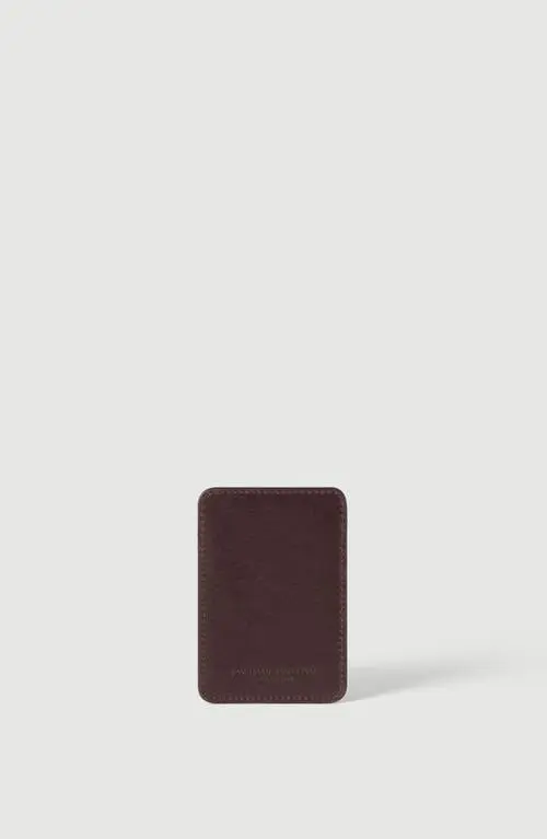 Brunello Cucinelli Grained Leather Magnetic Card Holder