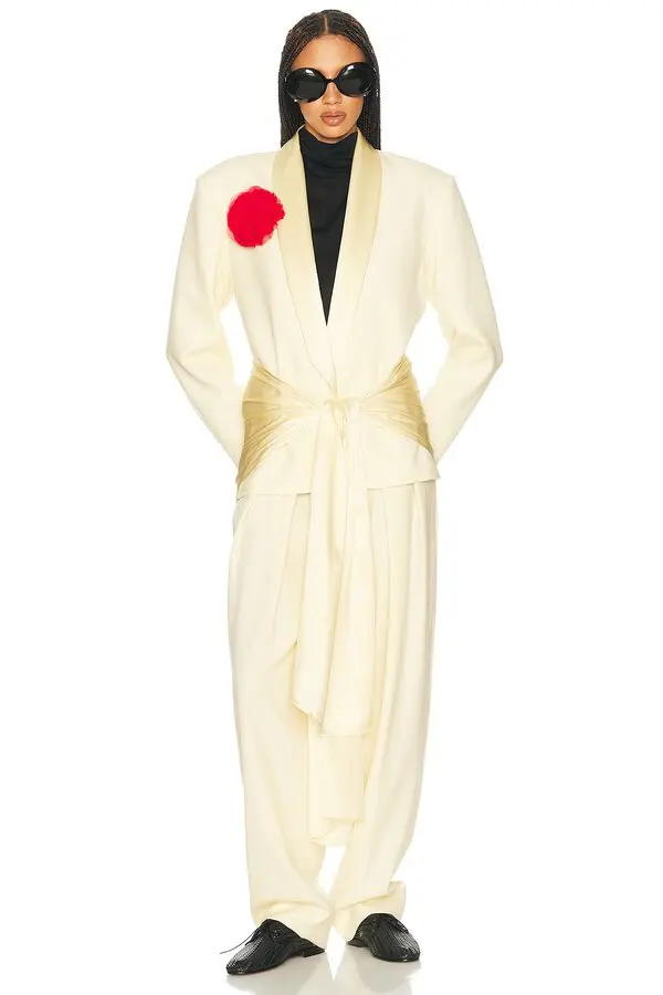 HELSA Silk Flower Pin - Red