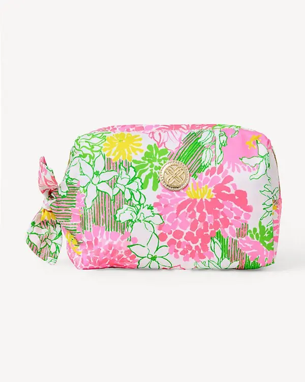 Lilly Pulitzer® Cosmetic Pouch - Resort White Mum Patch