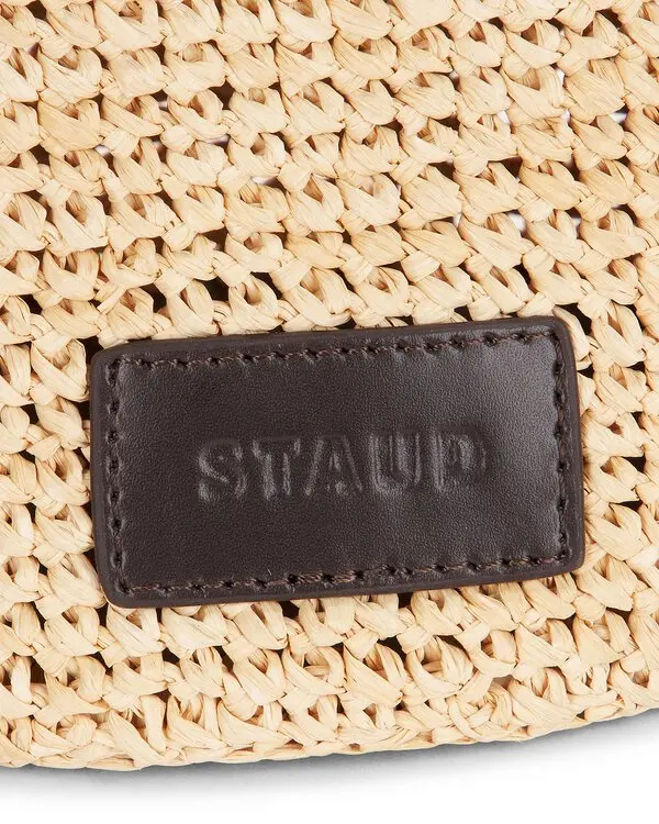 Staud Lani Raffia Bucket Bag