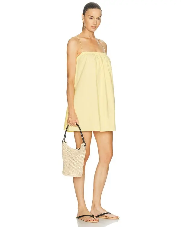 Staud Lani Raffia Bucket Bag