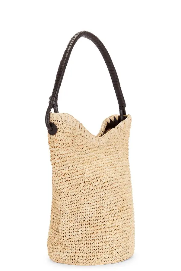 Staud Lani Raffia Bucket Bag