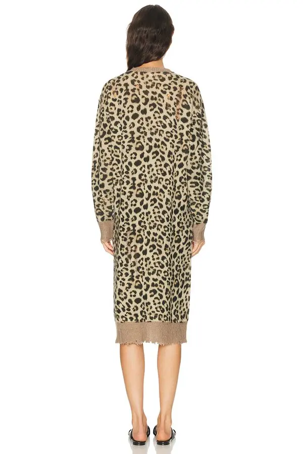 R13 Printed Long Cardigan