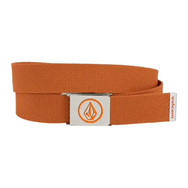 Volcom Web Belt With Metal Buckle - Orange