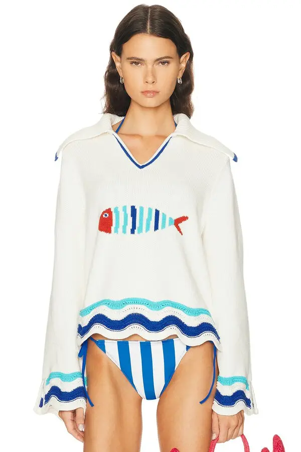 Solid & Striped The Jack Sweater In Multi - Brule
