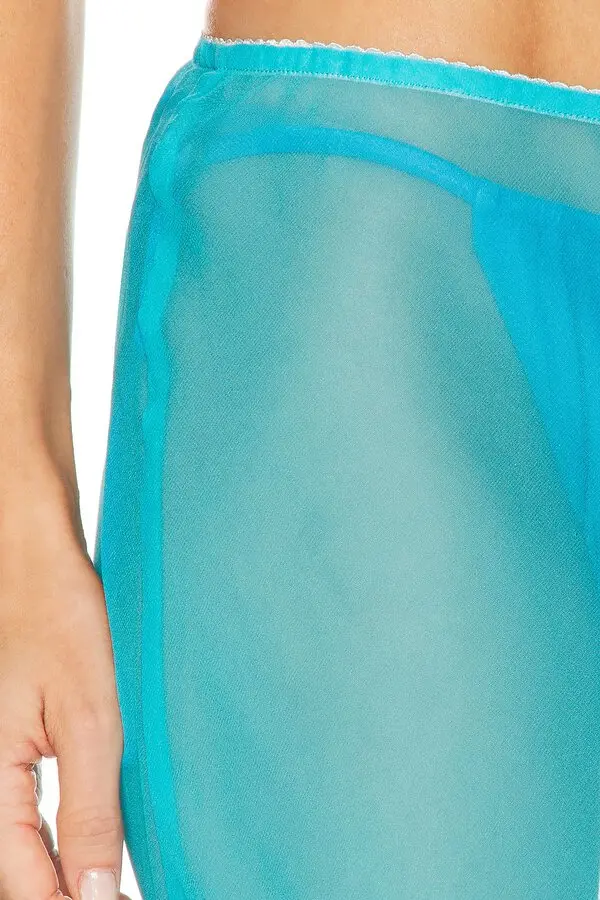 Sprwmn Lara Midi Skirt - Turquoise