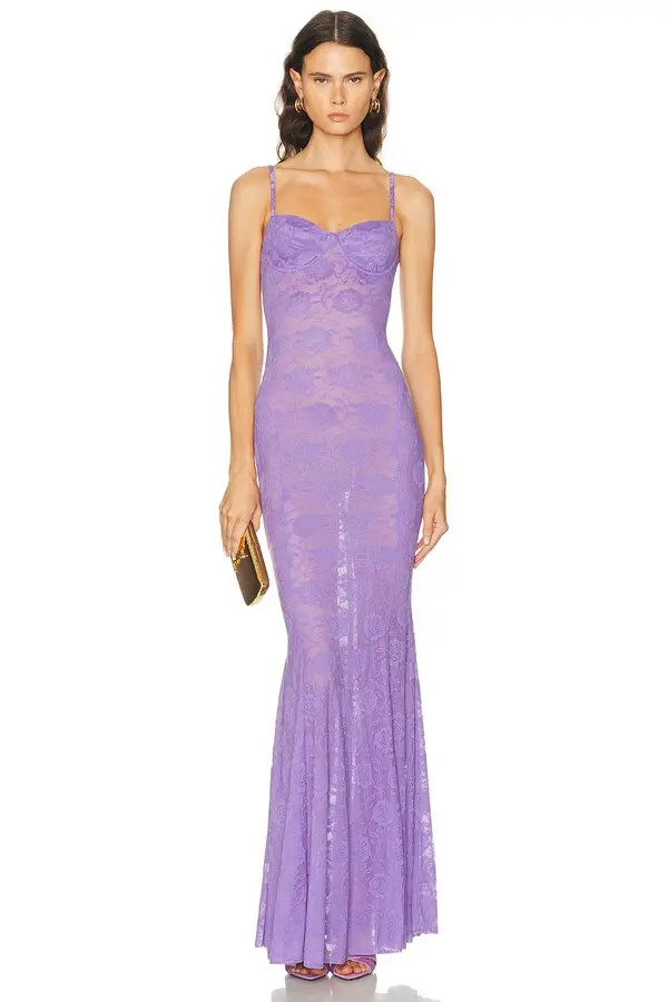 Norma Kamali Underwire Fishtail Gown