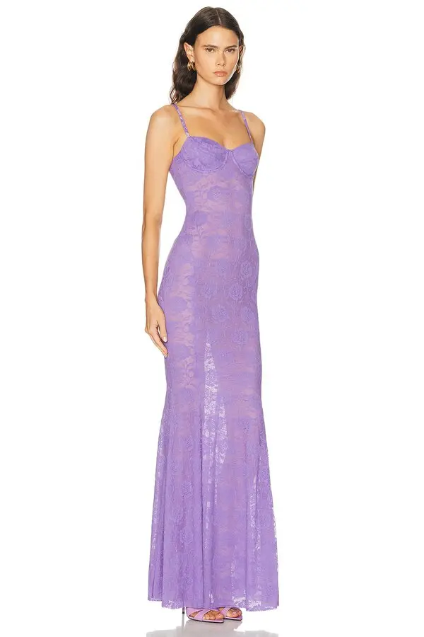 Norma Kamali Underwire Fishtail Gown