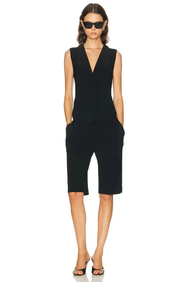 Norma Kamali Lapel Vest