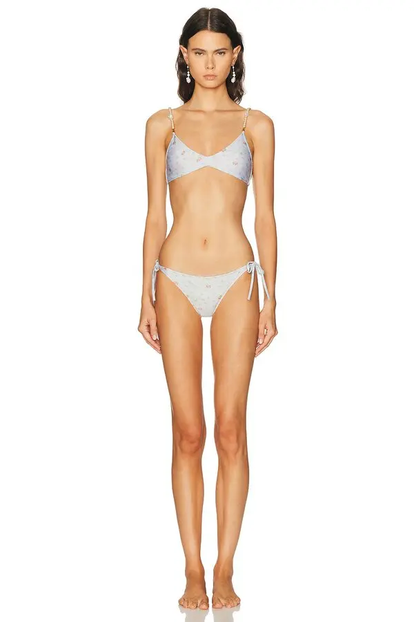DOLLA Dolores Tie Bikini Bottom - Fog