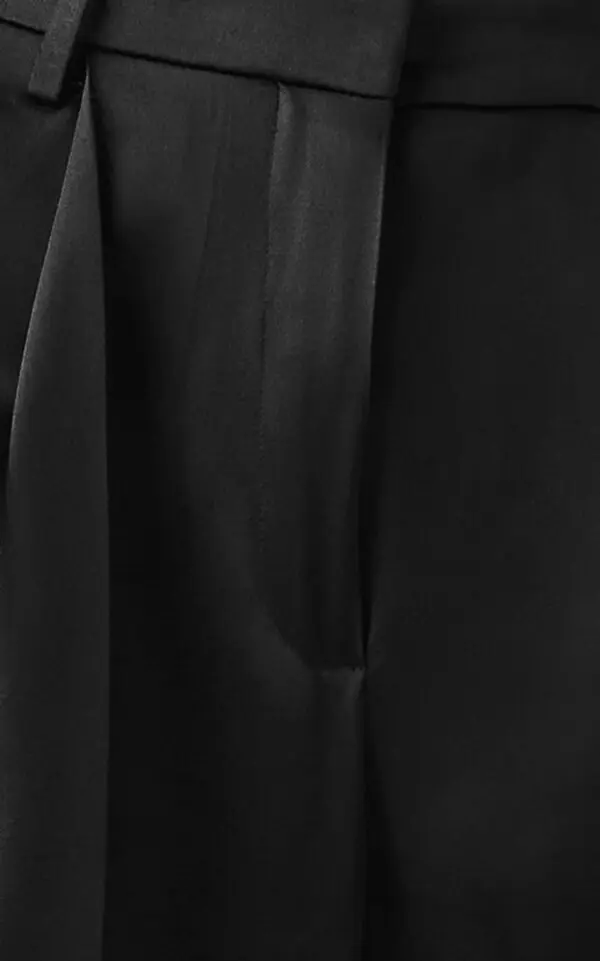 Dries Van Noten Pleated Satin Straight-leg Pants