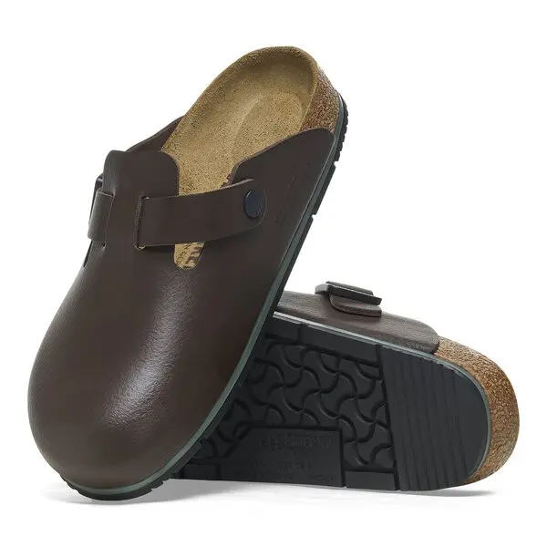 BIRKENSTOCK Boston Pro Natural Leather - Soft Java