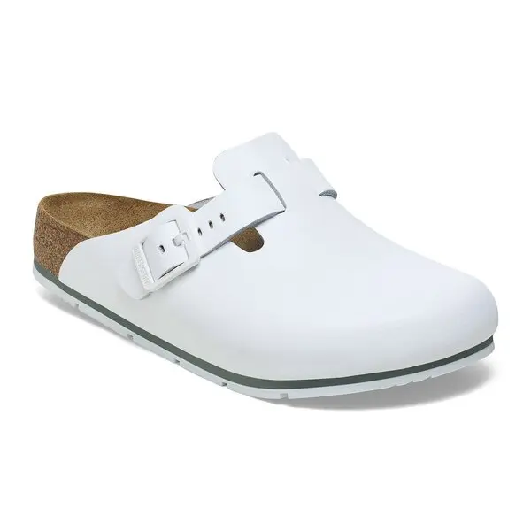 BIRKENSTOCK Boston Pro Natural Leather - White