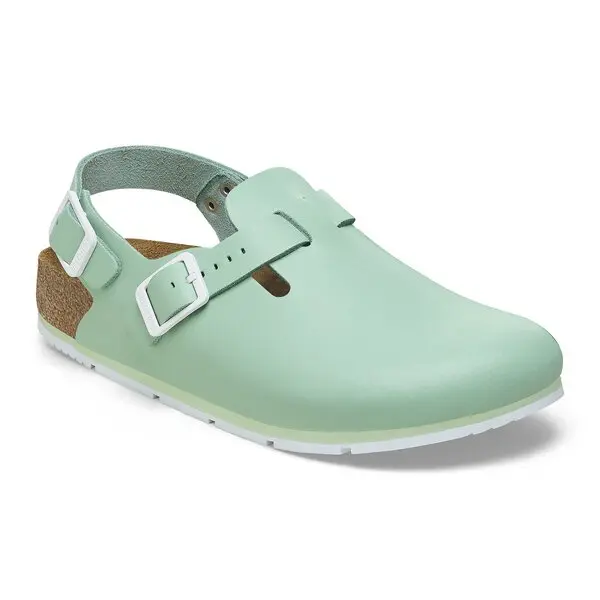BIRKENSTOCK Tokio Pro Natural Leather Coated - Matcha