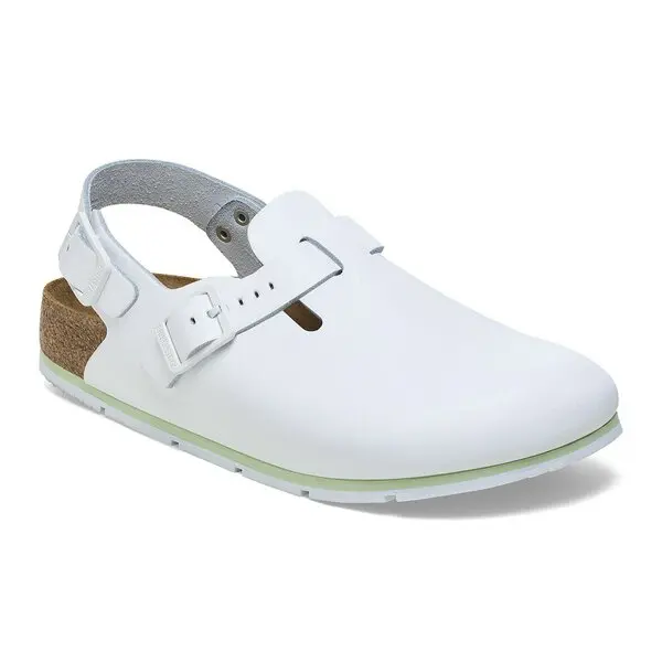 BIRKENSTOCK Tokio Pro Natural Leather Coated - White