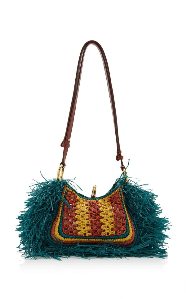 Rabanne Sac A Main Fringed Raffia Bag