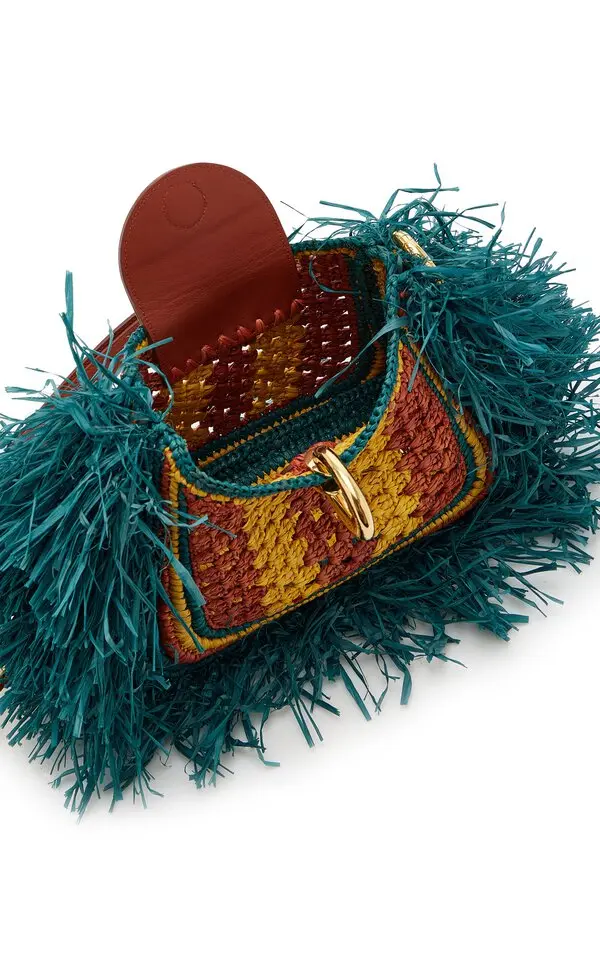 Rabanne Sac A Main Fringed Raffia Bag