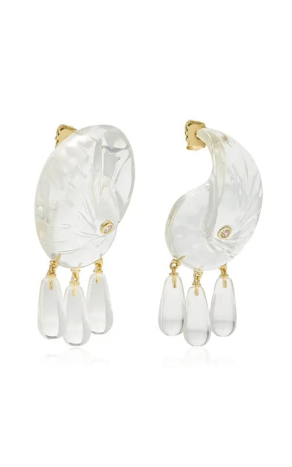 Éliou Comporta Resin And Cubic Zirconia Earrings