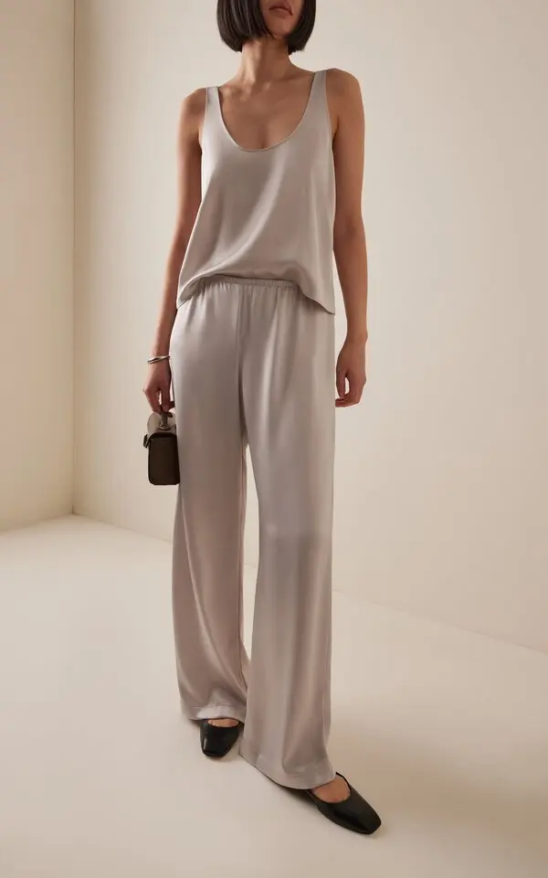LESET Barb Satin Tank Top