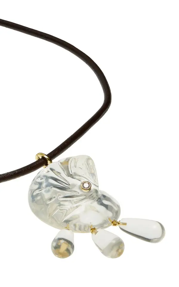 Éliou Cova Resin And Cubic Zirconia Necklace