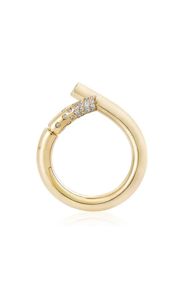 TABAYER Loop 18k Gold Diamond Ring - Yellow