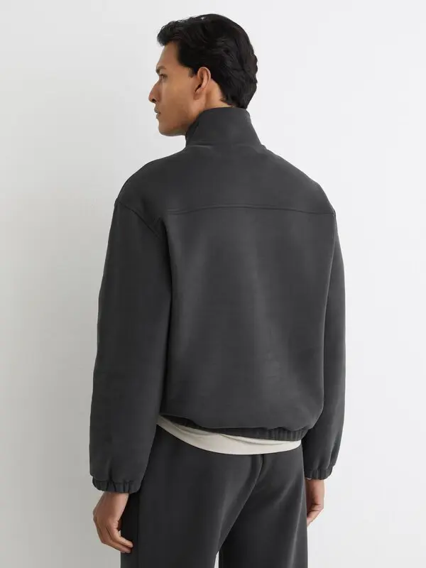 REISS Quinn Cotton-blend Half-zip Sweatshirt