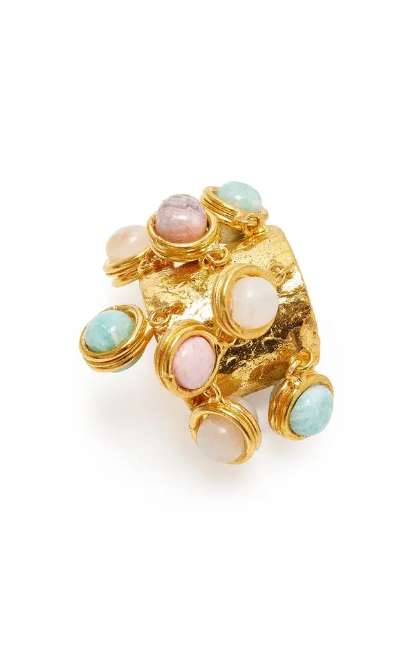 Sylvia Toledano Candies Golden Brass -stone Ring