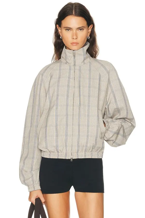 Acne Studios Onivia Bomber Jacket - Brown & Blue