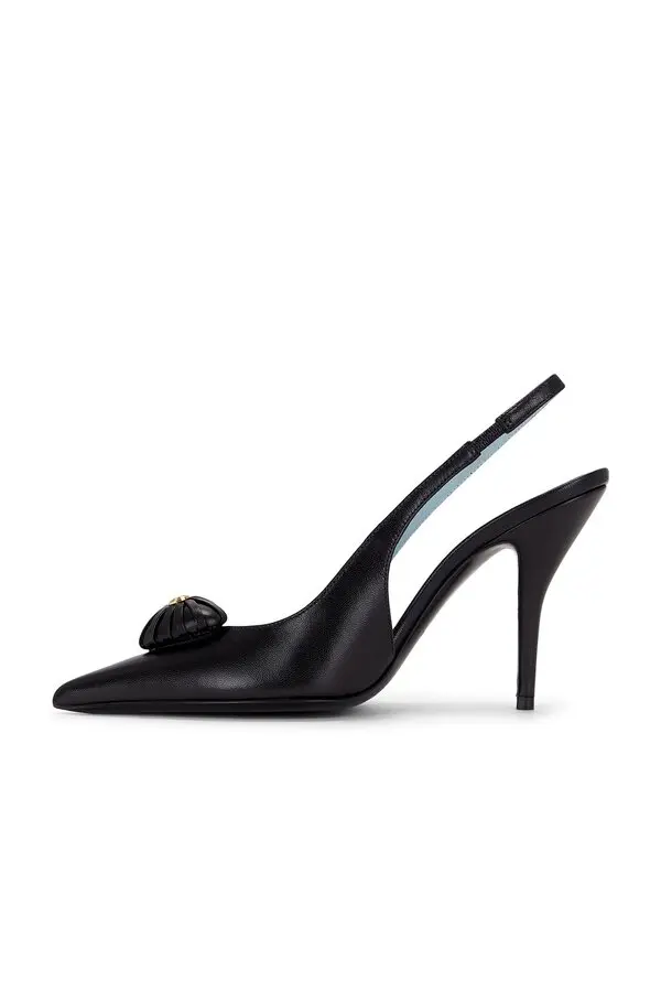 Valentino Garavani Coeur Royal Sling Back Pump - Nero