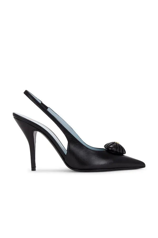 Valentino Garavani Coeur Royal Slingback Pumps - Nero