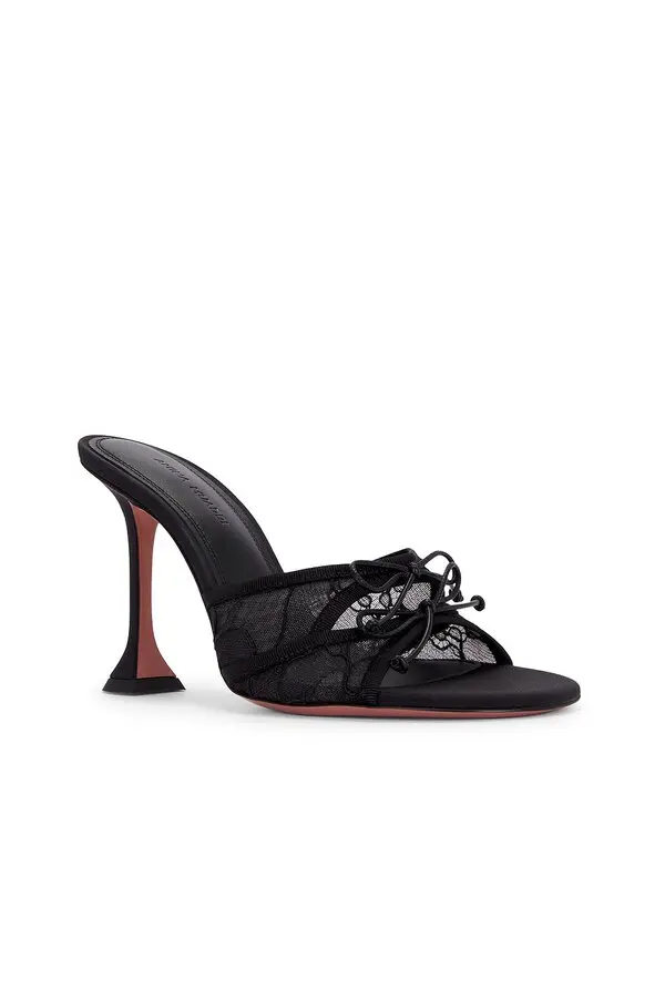 Amina Muaddi Eleonora 95 Lace Slipper Mule