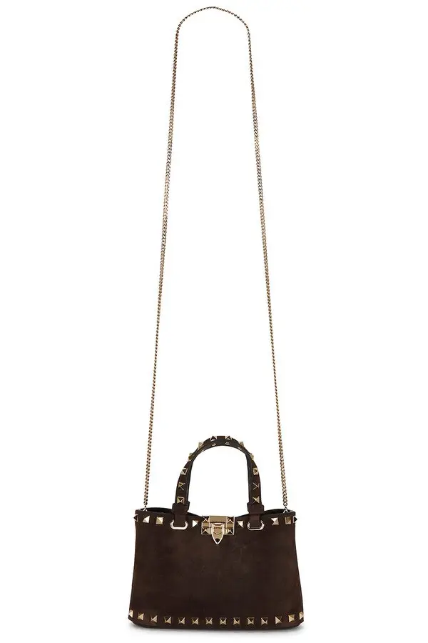 Valentino Garavani Rockstud Mini Bag - Ebony Brown