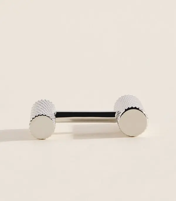 BABETTE WASSERMAN LONDON Rhodium-plated Thread Bar Cufflinks