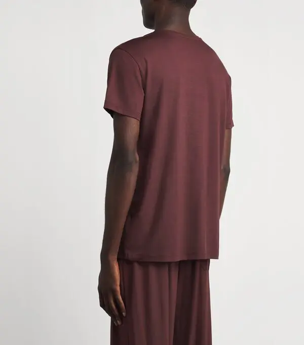 Derek Rose Basel V-neck Lounge T-shirt