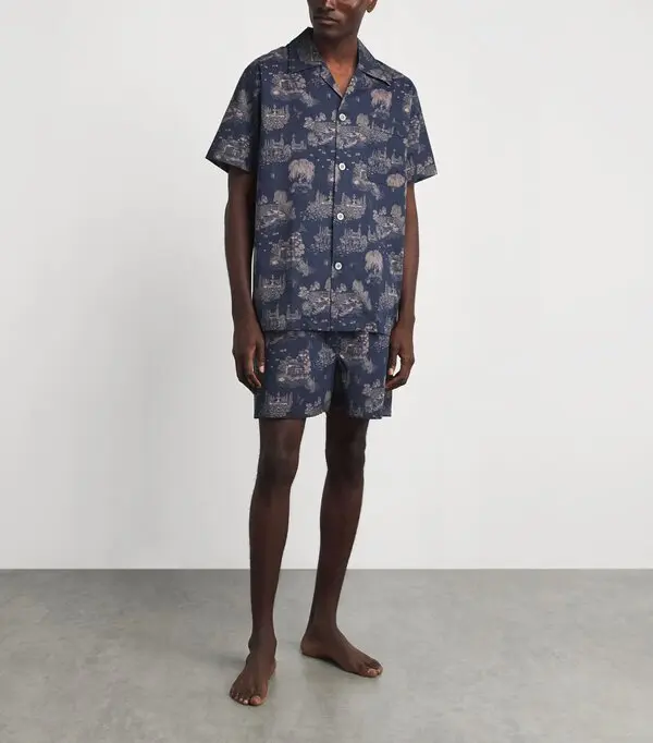 Derek Rose Cotton Ledbury Pyjama Set