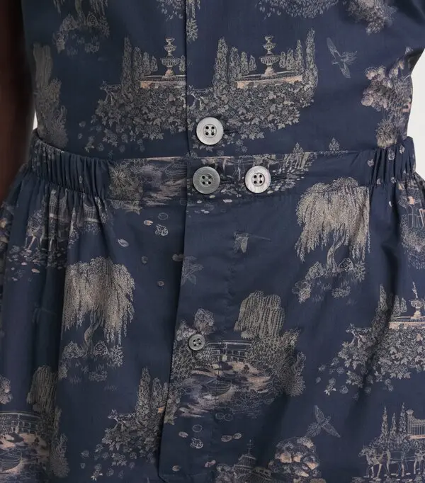 Derek Rose Cotton Ledbury Pyjama Set - Navy