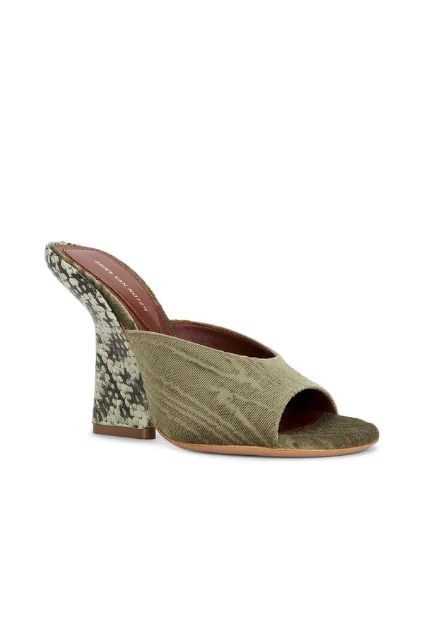 Dries Van Noten Rounded Toe Slide Mule