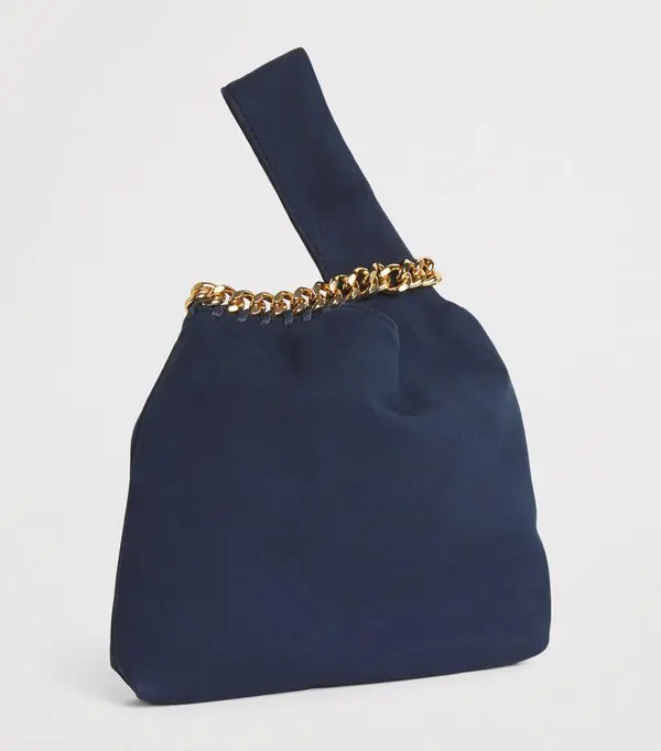 Stella McCartney Faux Suede Falabella Wristlet Clutch Bag