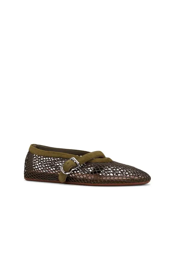 Alaïa AlaΪa La Ballerine Fishnet Flat