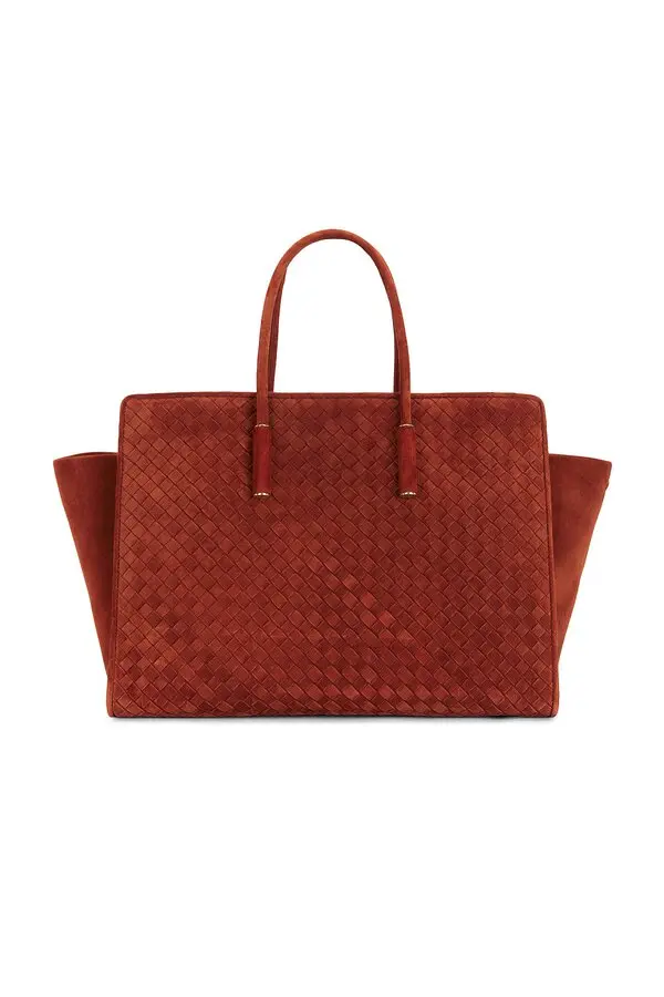 Bottega Veneta Barbara Tote Bag - Rust & Brass Vibrato