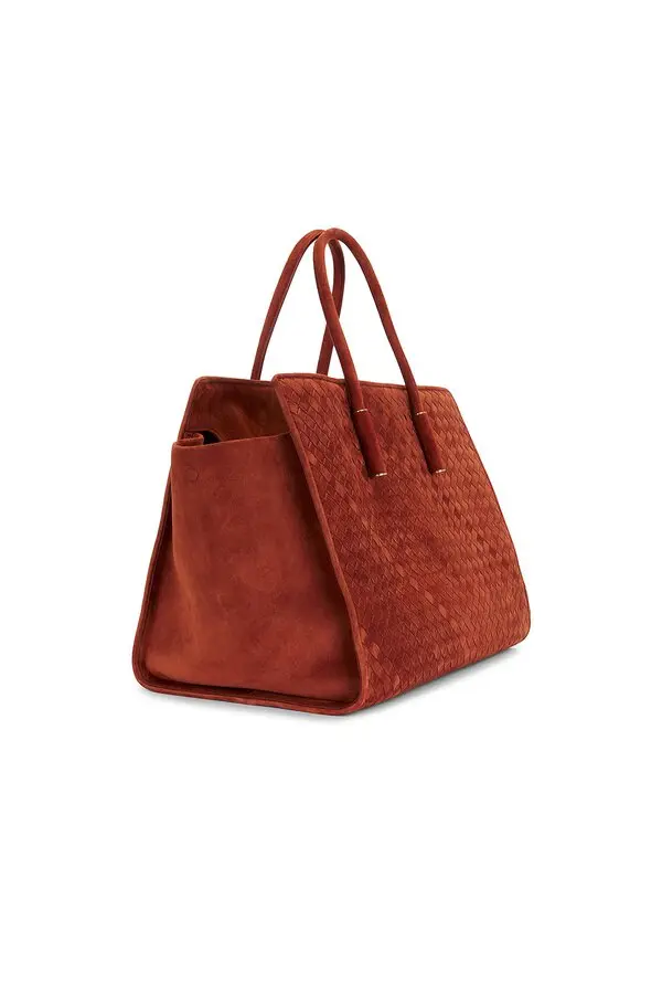 Bottega Veneta Barbara Tote Bag - Rust & Brass Vibrato