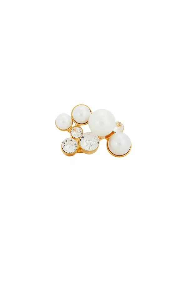 Dries Van Noten Irregular Shapes Statement Ring - Gold