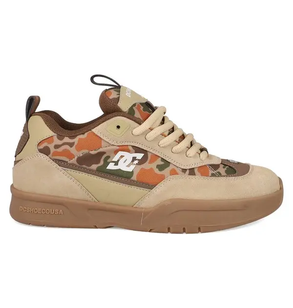 DC SHOES Js-2 Shanahan Pro Skate Shoes - Tan/camo/gum