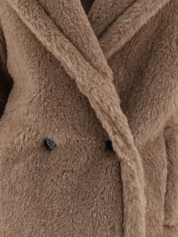Max Mara Faux Fur Double-breasted Coat