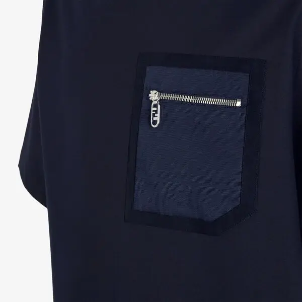 Fendi Monogrammed Pocket Crewneck T-shirt