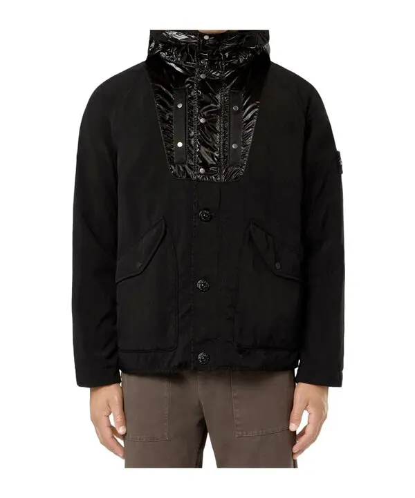 Stone Island Anti-drop Hooded Panama Jacket